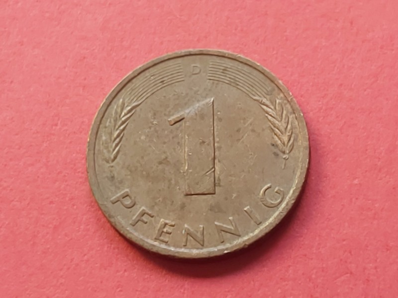 Nemačka - 1 pfennig 1987 god D