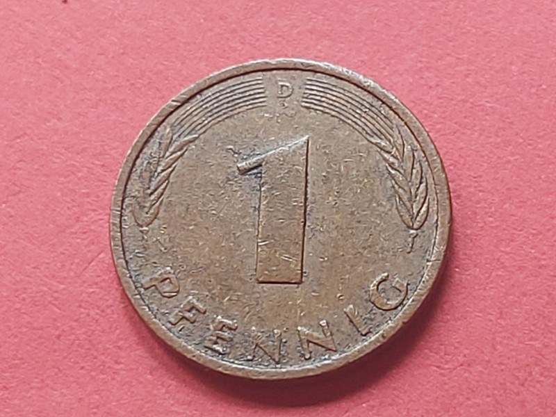 Nemačka - 1 pfennig 1990 god D