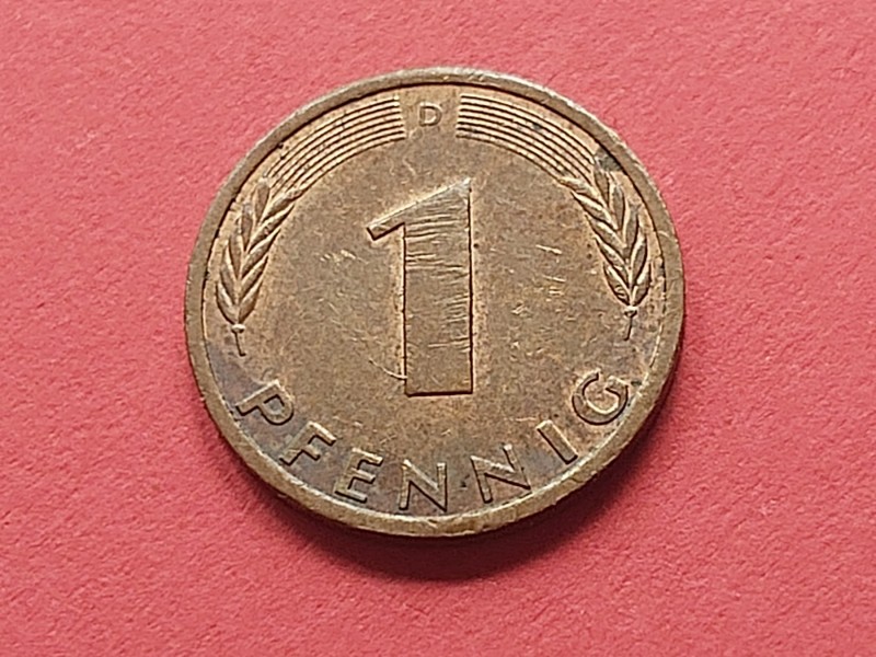 Nemačka - 1 pfennig 1992 god D