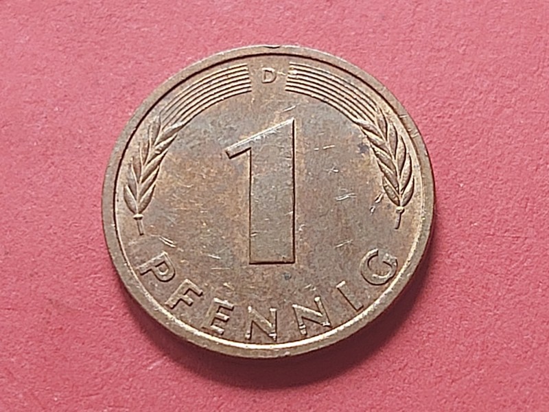 Nemačka - 1 pfennig 1996 god D