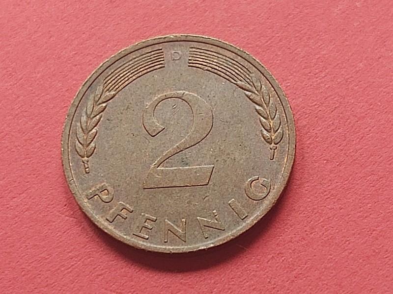 Nemačka - 2 pfennig 1970 god D