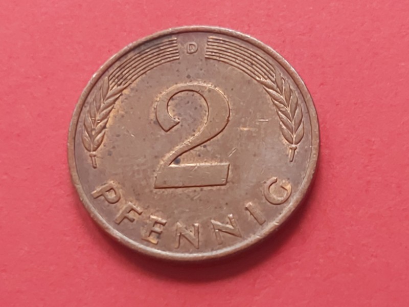 Nemačka - 2 pfennig 1978 god D