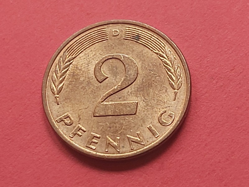 Nemačka - 2 pfennig 1979 god D