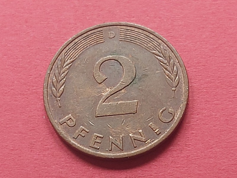 Nemačka - 2 pfennig 1981 god D