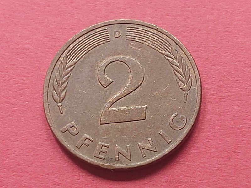 Nemačka - 2 pfennig 1983 god D