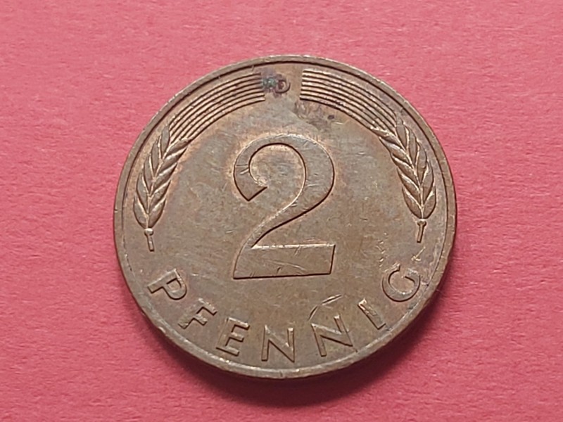 Nemačka - 2 pfennig 1989 god D