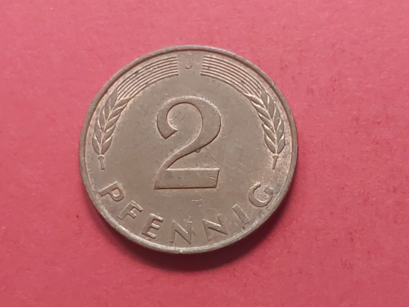 Nemačka - 2 pfennig 1990 god J