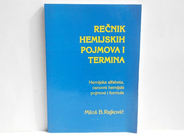 Recnik hemijskih pojmova i termina