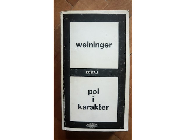 Pol i karakter, Weininger