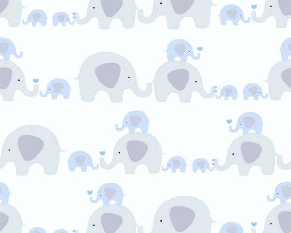 A.S. CRÉATION WALLPAPER «CHILD MOTIF, BLUE, GREY, WHITE» 381131