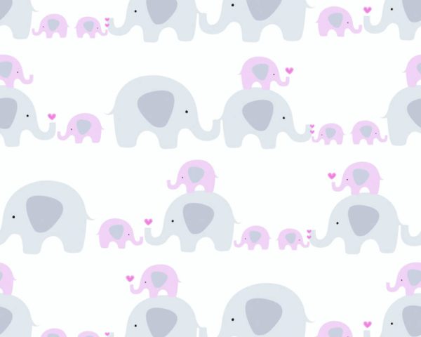 A.S. CRÉATION WALLPAPER «CHILD MOTIF, GREY, PINK, WHITE» 381132