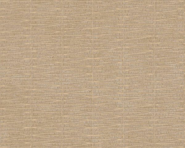 LIVINGWALLS WALLPAPER «COTTAGE, BEIGE, BRONZE, BROWN, METALLIC» 385971