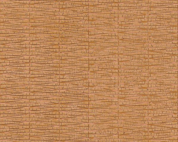 LIVINGWALLS WALLPAPER «COTTAGE, COPPER, METALLIC, ORANGE» 385975