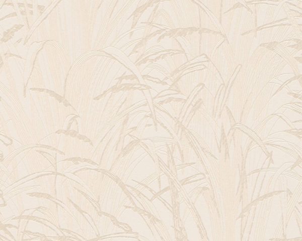 LIVINGWALLS WALLPAPER «COTTAGE, FLORAL, BEIGE, CREAM, METALLIC» 386003