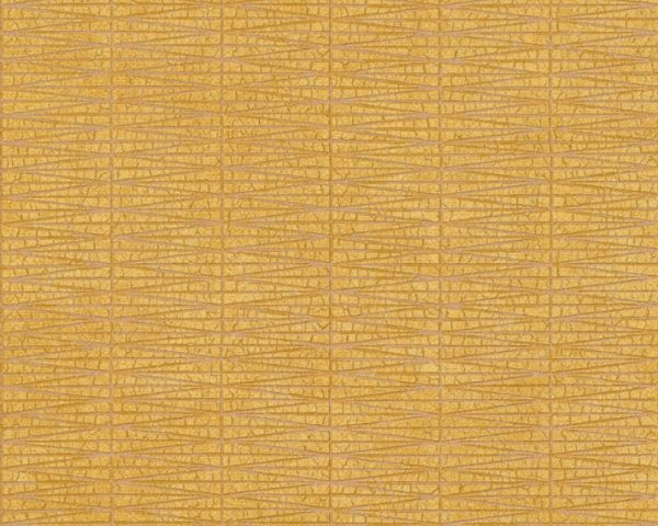 LIVINGWALLS WALLPAPER «COTTAGE, GOLD, METALLIC, YELLOW» 385974