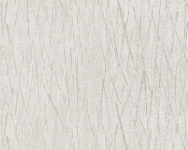 LIVINGWALLS WALLPAPER «COTTAGE, GREY, METALLIC, WHITE» 385986