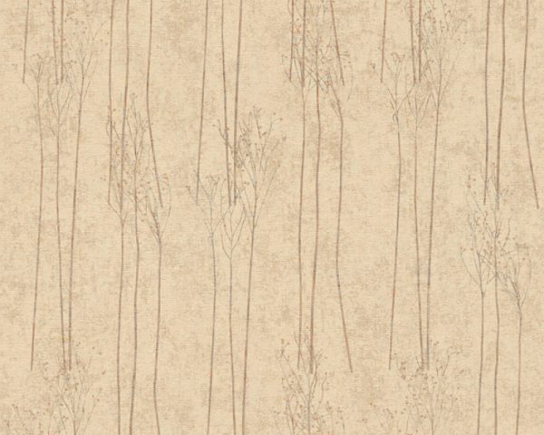 LIVINGWALLS WALLPAPER «FLORAL, BEIGE, BROWN, YELLOW» 386141