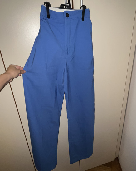 Zara plave poslovne pantalone