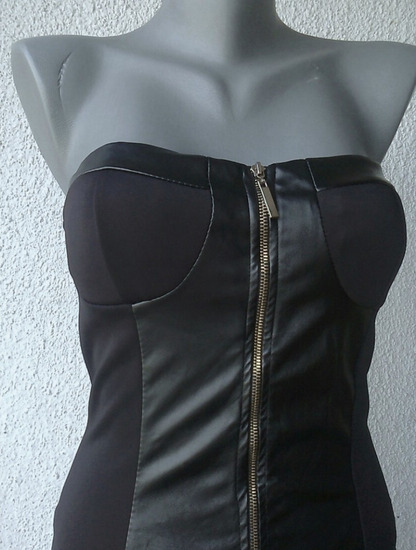 crna top mini haljina broj S ili XS Italy