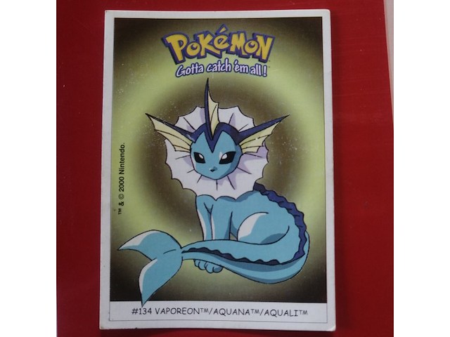 Pokemon # 134 Vaporeon dunkin boomer