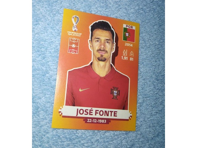 Sličica Quatar 2022 Josè Fonte