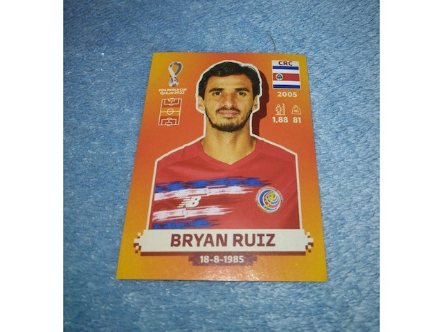 Sličica Quatar 2022 Brayan Ruiz Crc 13