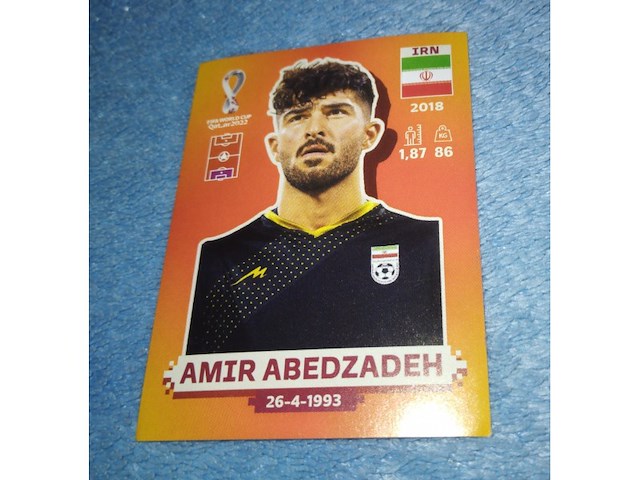 Sličica Quatar 2022 Amir Abedzadeh  Irn 2