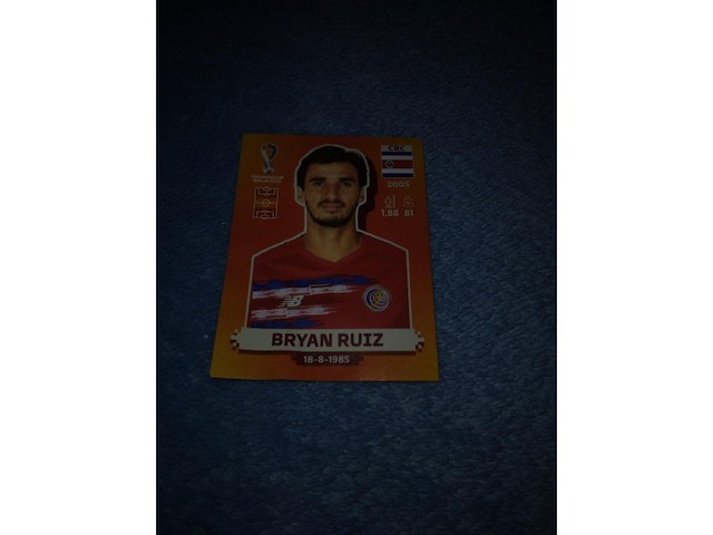 Sličica Quatar 2022 Brayan Ruiz Crc 13