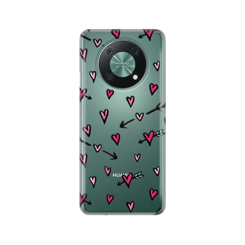 Maskica Silikonska Print Skin za Huawei Nova Y90 Heart Pattern