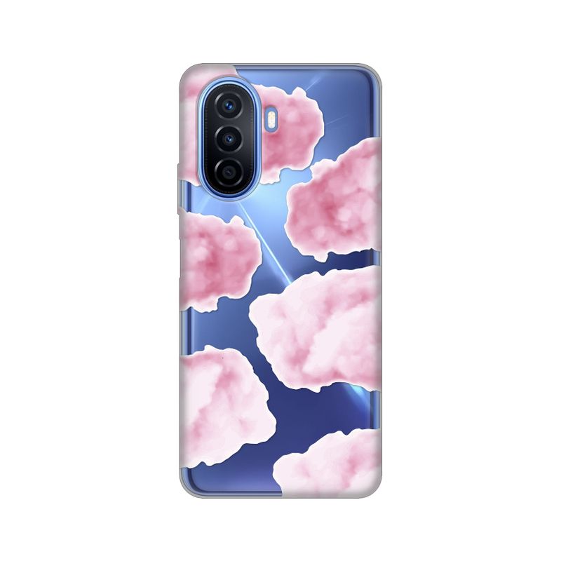 Maskica Silikonska Print Skin za Huawei Nova Y70/Y70 Plus Pink Clouds