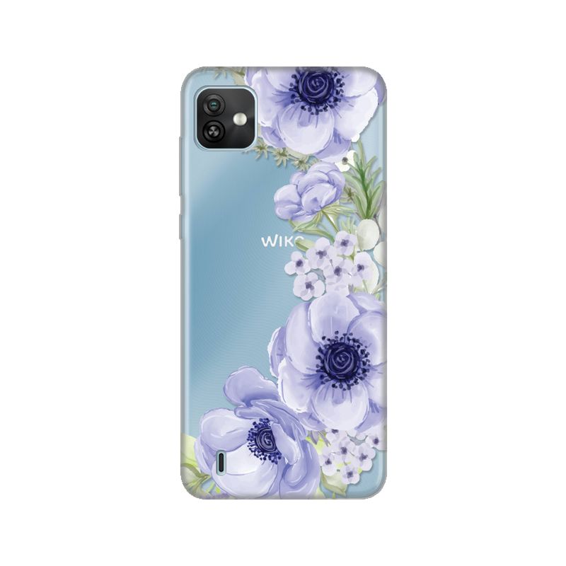 Maskica Silikonska Print Skin za Wiko Y82 Blue Roses