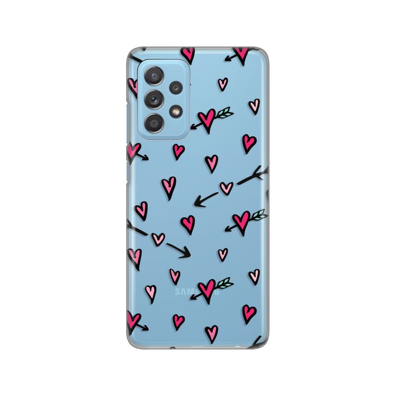 Maskica Silikonska Print Skin za Samsung A525F/A526B/A528B Galaxy A52 4G/A52 5G/A52s 5G Heart Pattern