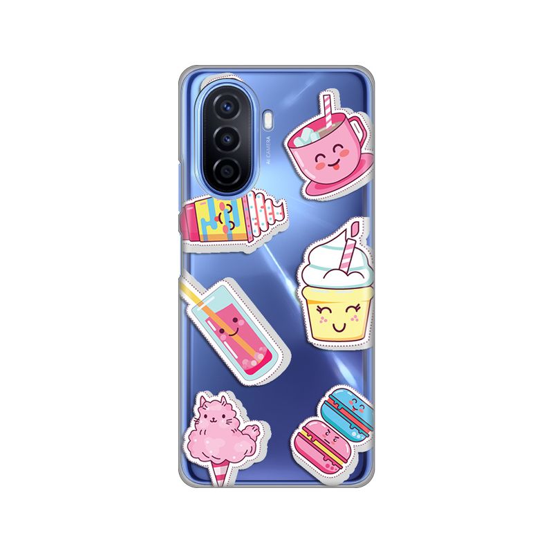 Maskica Silikonska Print Skin za Huawei Nova Y70/Y70 Plus Ice cream