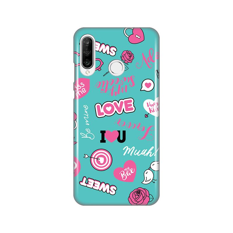 Maskica Silikonska Print za Huawei P30 Lite Love