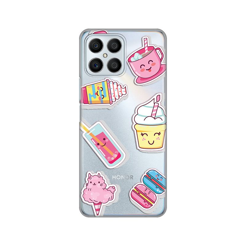 Maskica Silikonska Print Skin za Honor X8 Ice cream