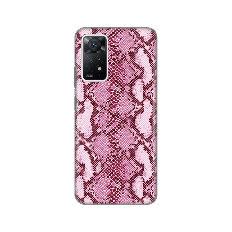 Maskica Silikonska Print za Xiaomi Redmi Note 11 Pro 4G/5G Pink Snake