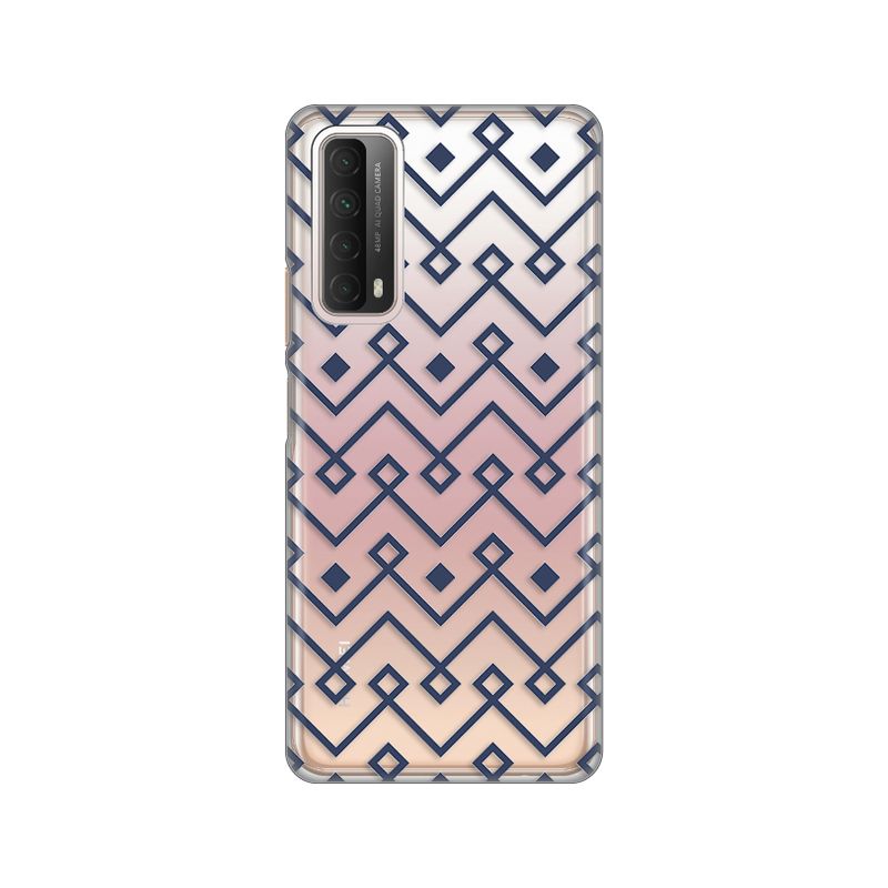 Maskica Silikonska Print Skin za Huawei P Smart 2021 Blue cubes