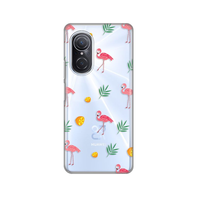 Maskica Silikonska Print Skin za Huawei Nova 9 SE Flamingos