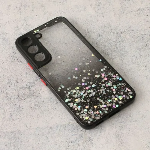 Futrola - maska Frame Glitter za Samsung G901B Galaxy S22 crna