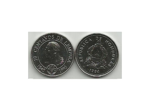 Honduras 50 centavos 1994. FAO UNC