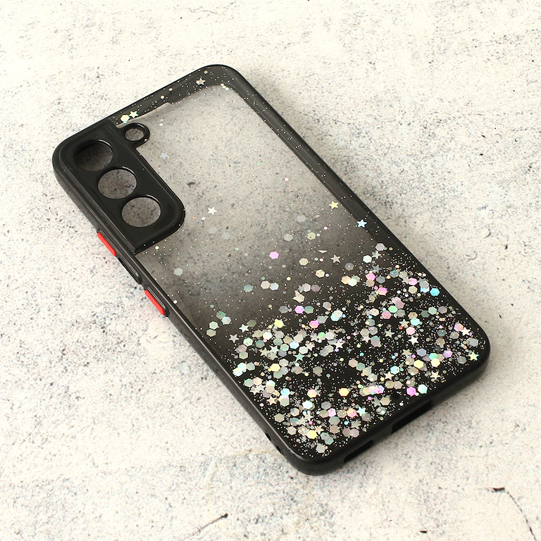 Maska(futrola) Frame Glitter za Samsung G901B Galaxy S22 crna