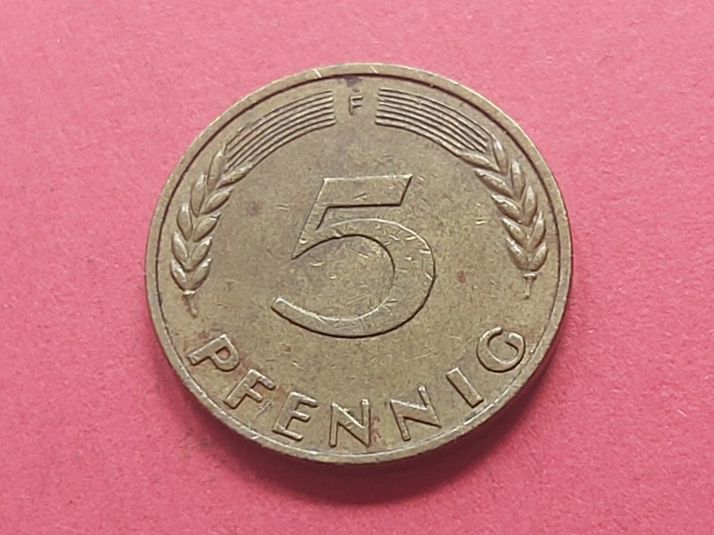 Nemačka - 5 pfennig 1968 god F