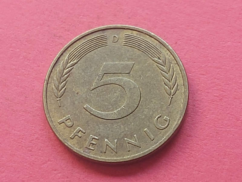 Nemačka - 5 pfennig 1981 god D