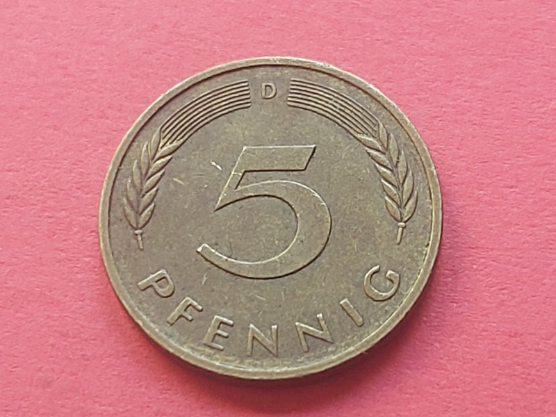 Nemačka - 5 pfennig 1984 god D