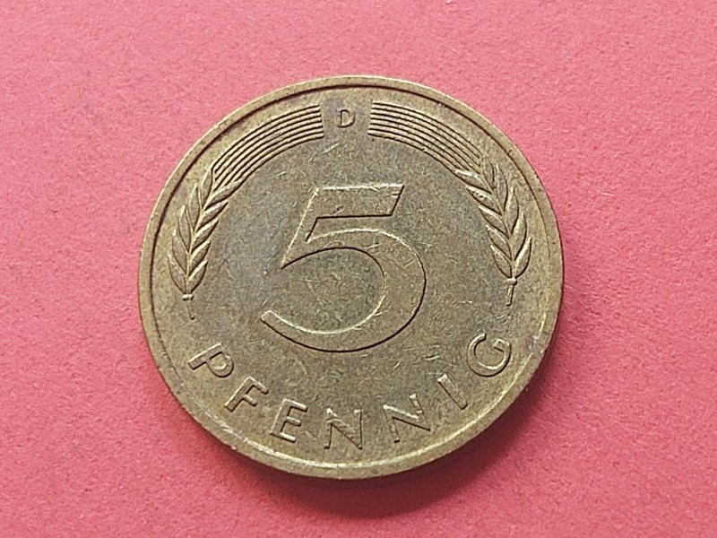 Nemačka - 5 pfennig 1985 god D