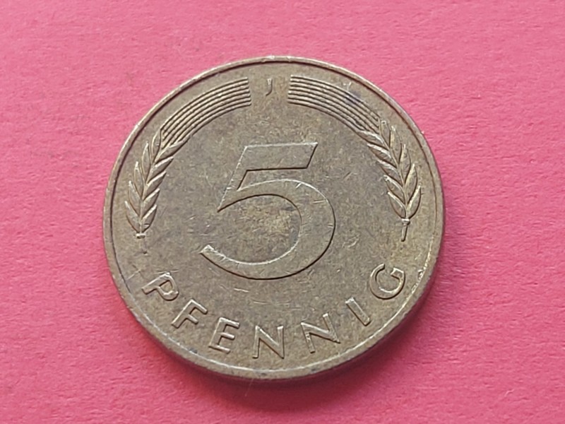 Nemačka - 5 pfennig 1986 god J