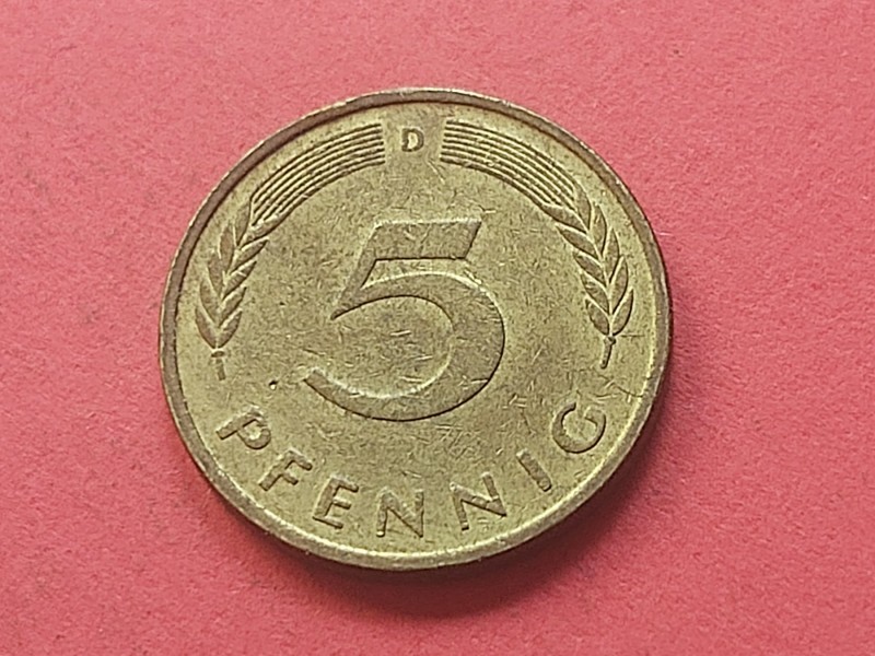Nemačka - 5 pfennig 1987 god D