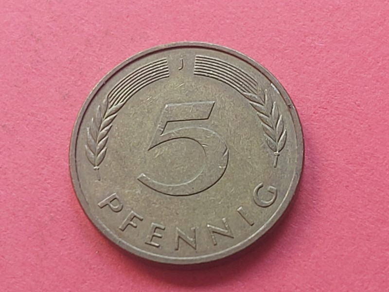 Nemačka - 5 pfennig 1989 god J