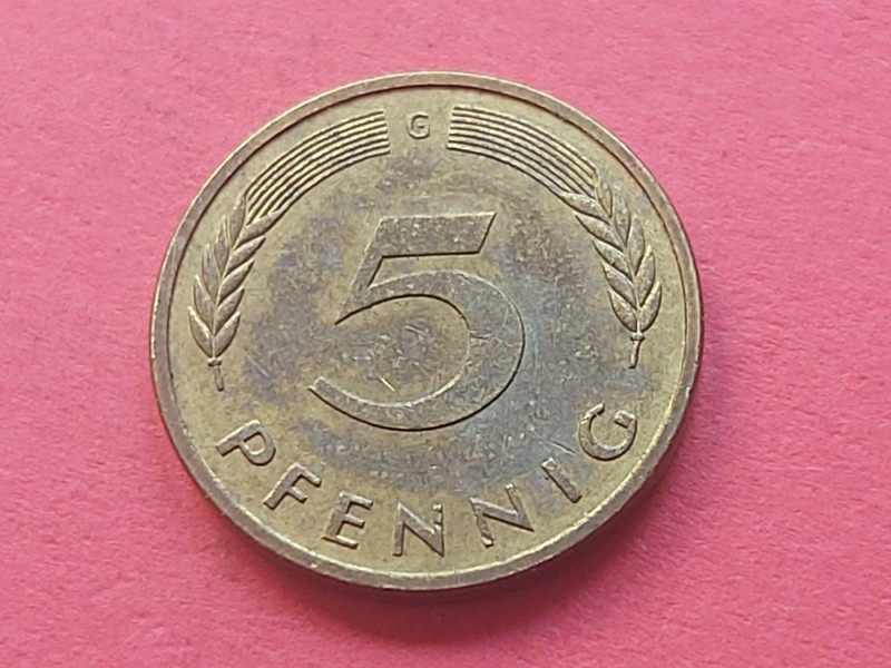 Nemačka - 5 pfennig 1990 god G