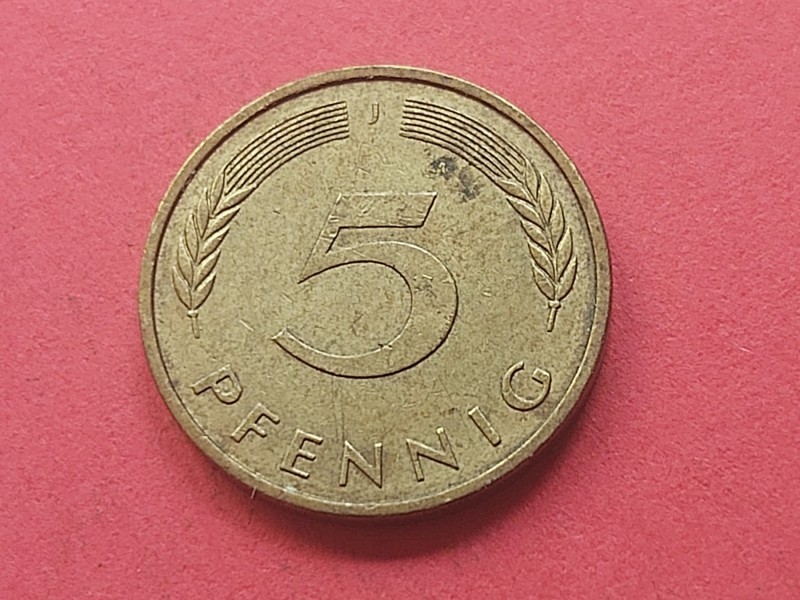 Nemačka - 5 pfennig 1991 god J